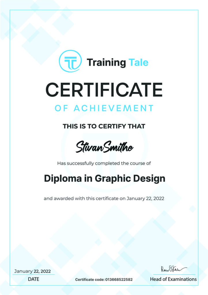Order Your Certificate | Training Tale