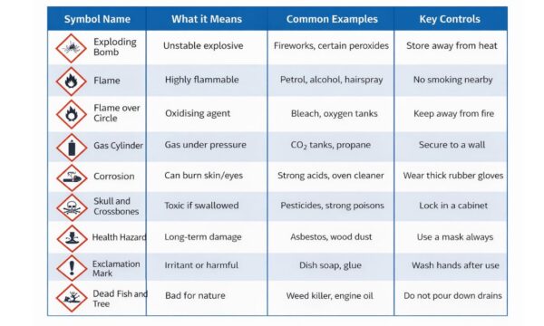 A Complete Guide to COSHH Hazard Symbols